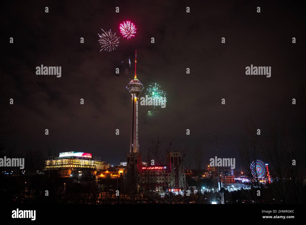 Tehran, Tehran, Iran. 10th Feb, 2022. Plenty of green and red and ...