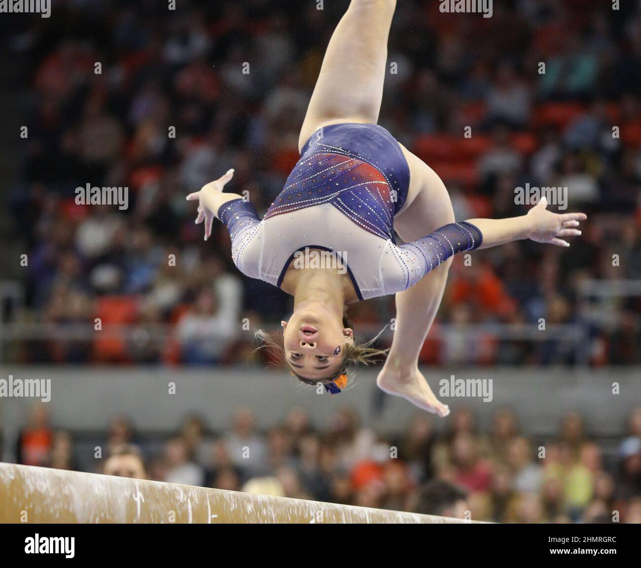 Auburn, AL, USA. 11th Feb, 2022. Auburn's Sunisa Lee performs on the ...