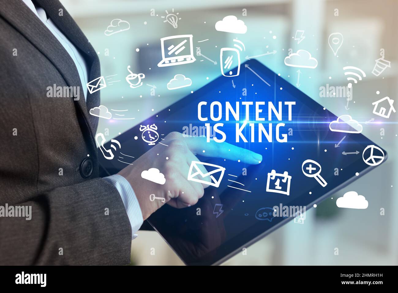 Close-up Of A Person Using Social Networking Stock Photo - Alamy