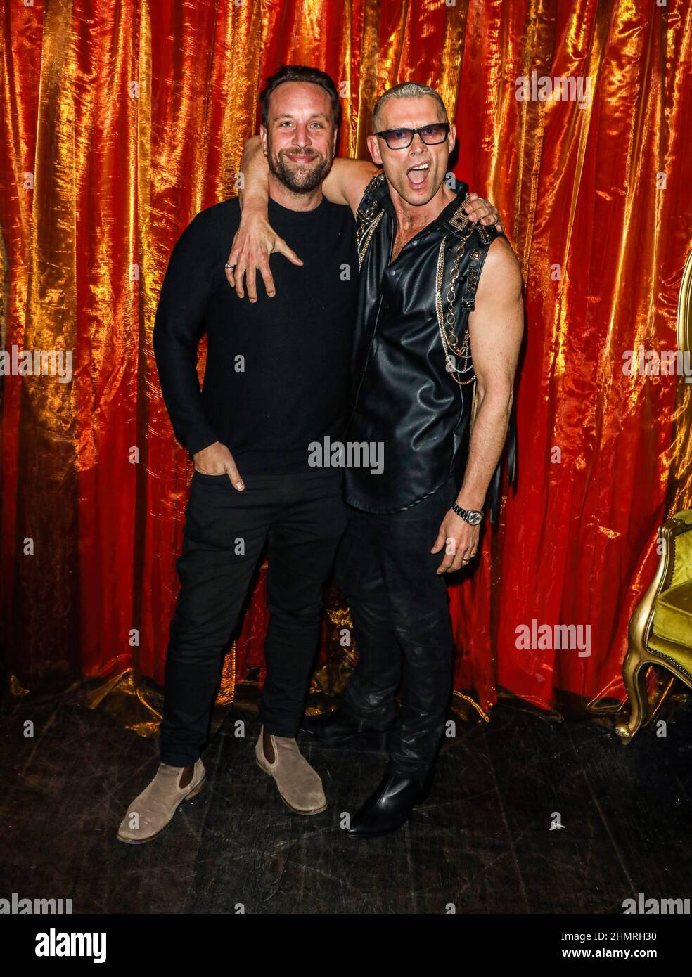 London, UK. 11th Feb, 2022. Lockie Chapman (L) and John Partridge (R ...