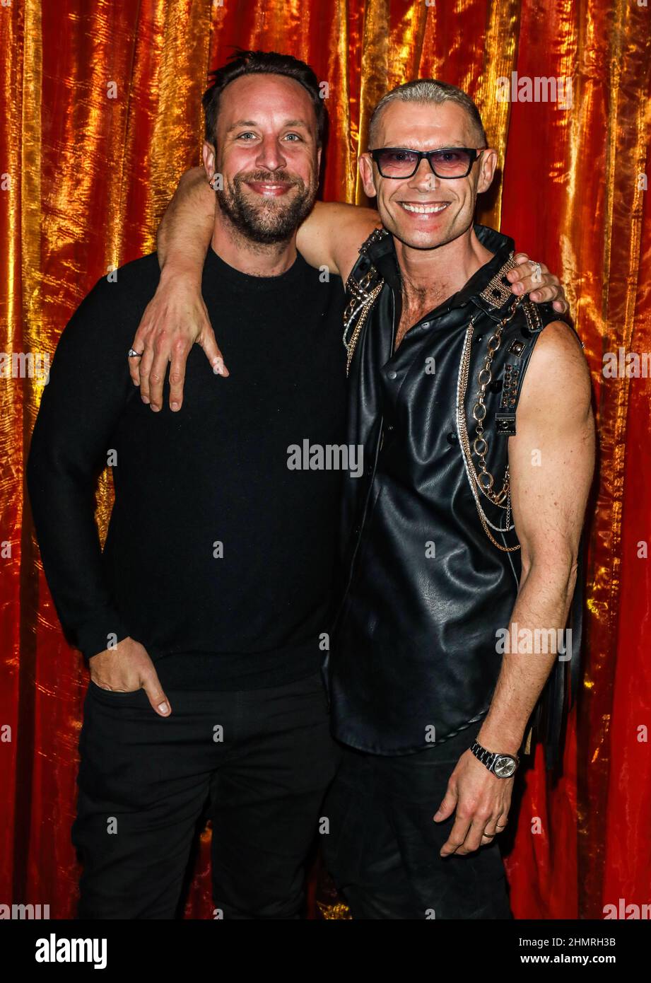 London, UK. 11th Feb, 2022. Lockie Chapman (L) and John Partridge (R ...