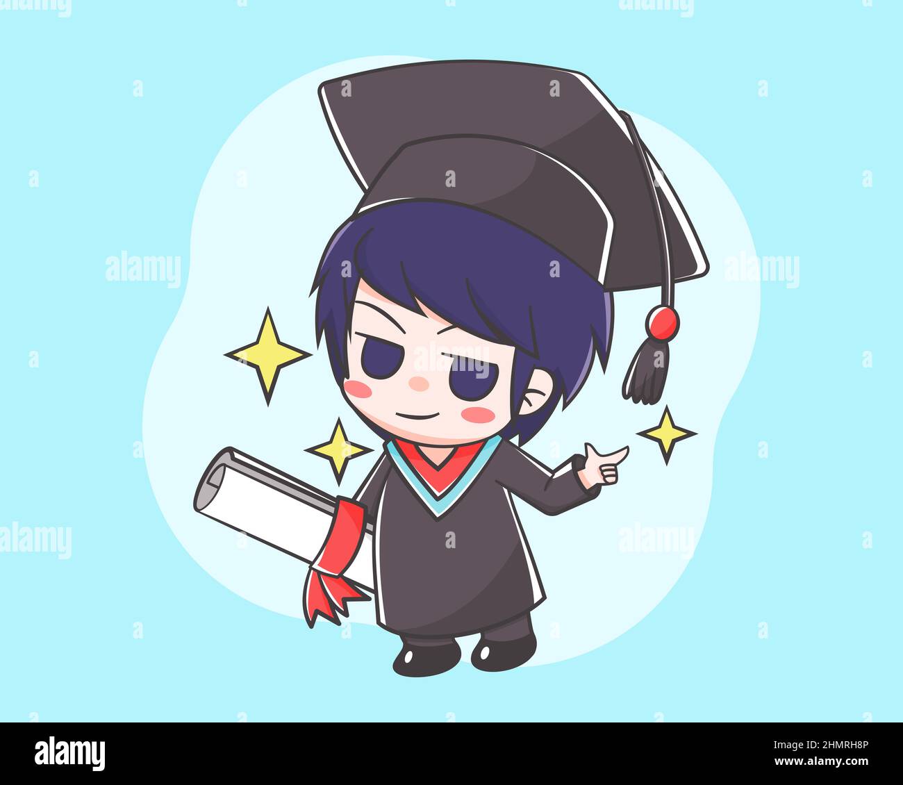 cute graduation cartoon character Stock Vector Image & Art - Alamy
