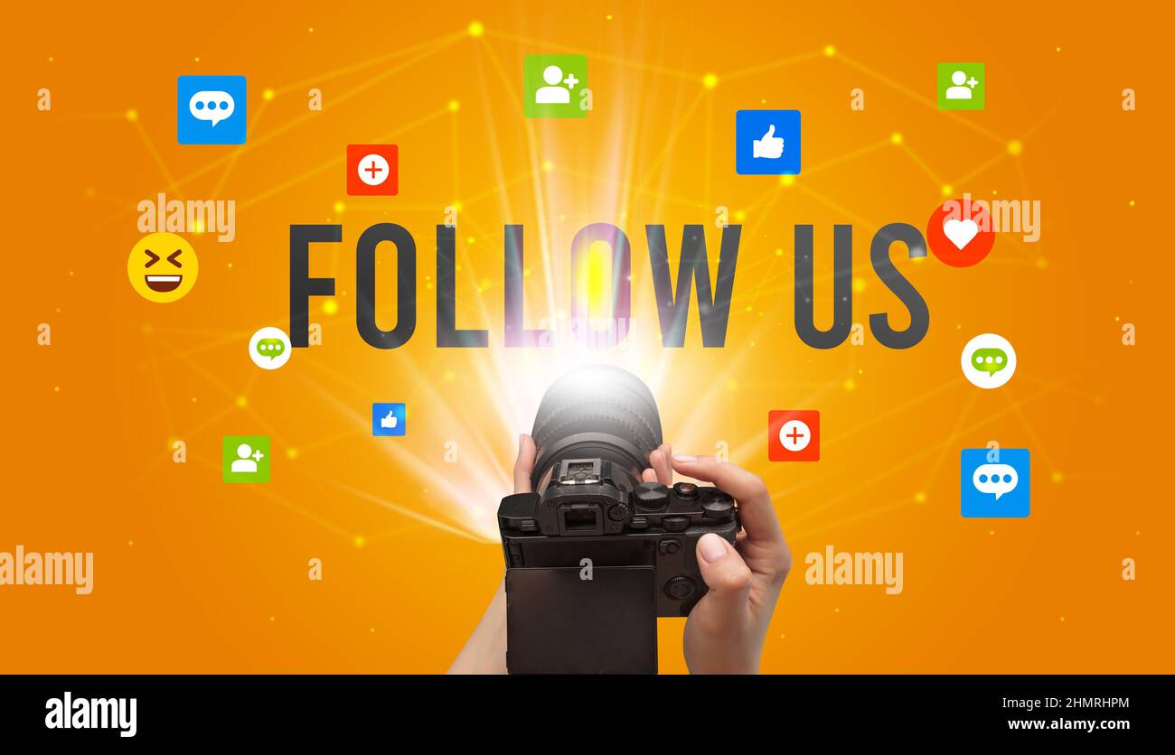 Using camera to capture social media content Stock Photo - Alamy