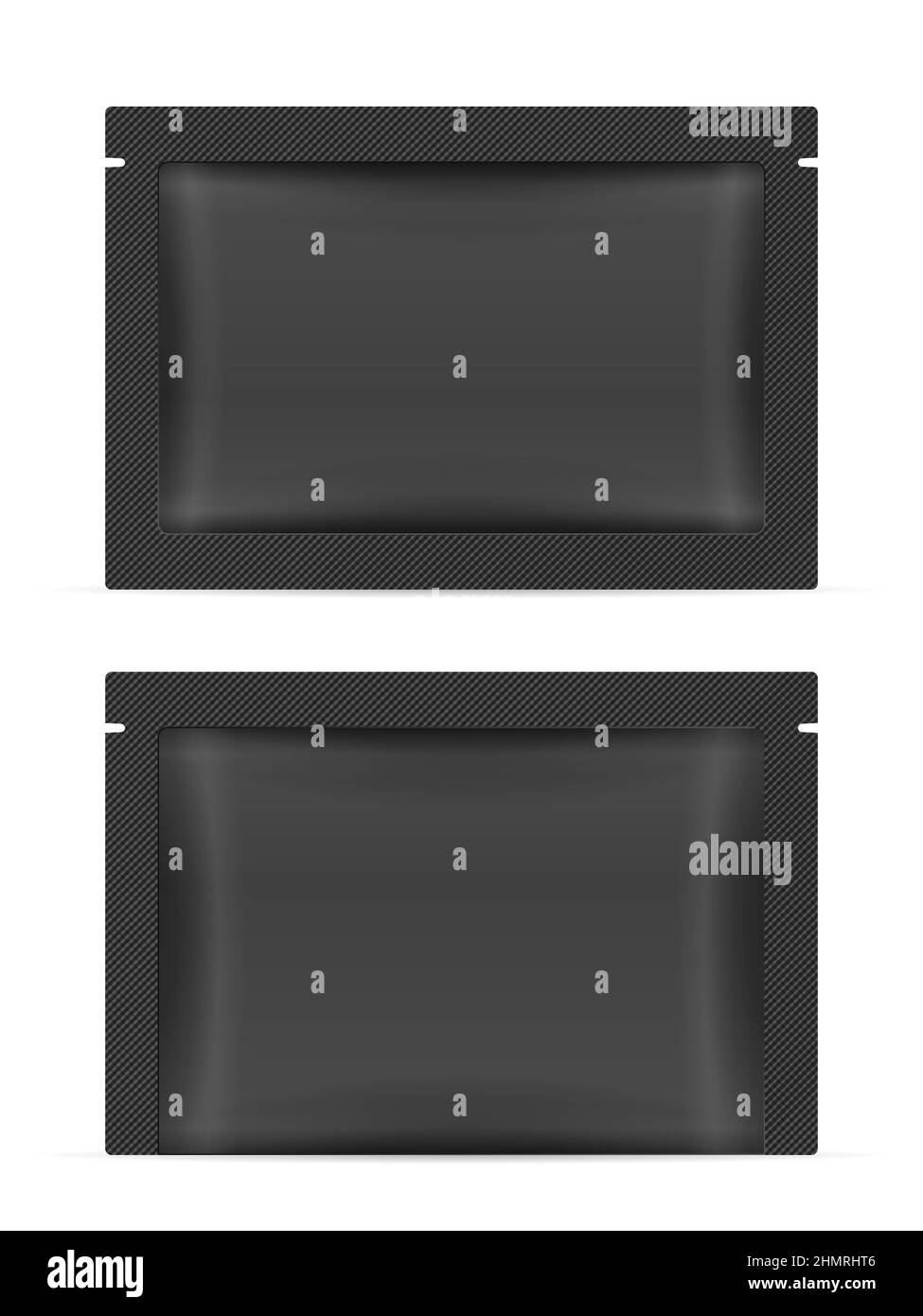 Sachet set on a white background. Vector illustration Stock Photo - Alamy