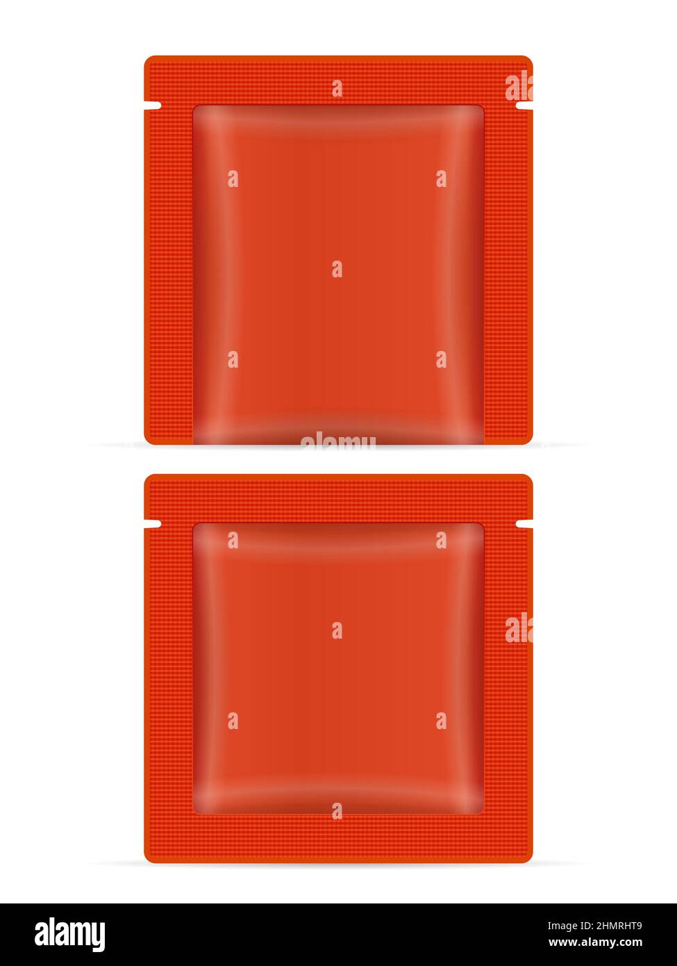 Sachet set on a white background. Vector illustration Stock Photo - Alamy