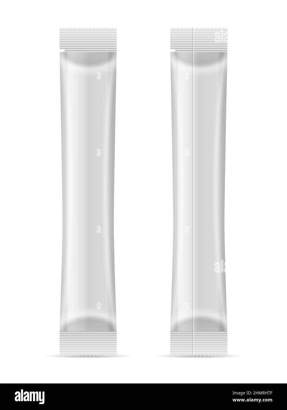 Sachet set on a white background. Vector illustration Stock Photo - Alamy