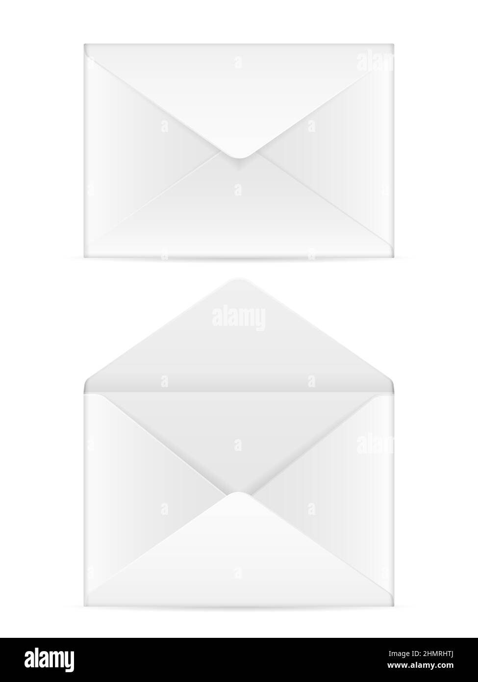 Envelope set on a white background. Vector illustration Stock Photo - Alamy