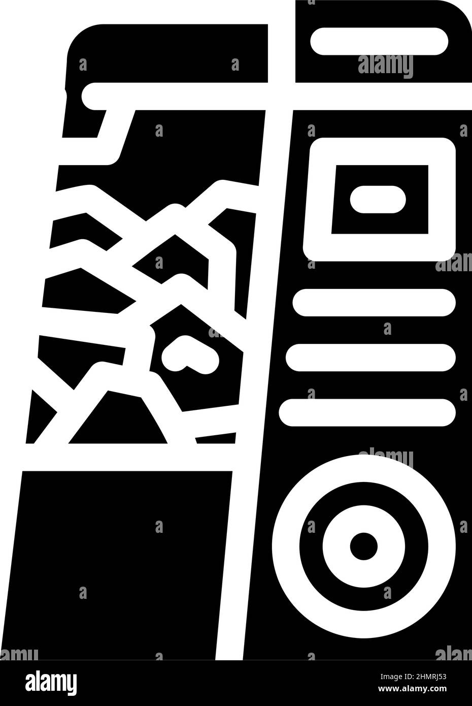 ice maker glyph icon vector illustration Stock Vector Image & Art - Alamy