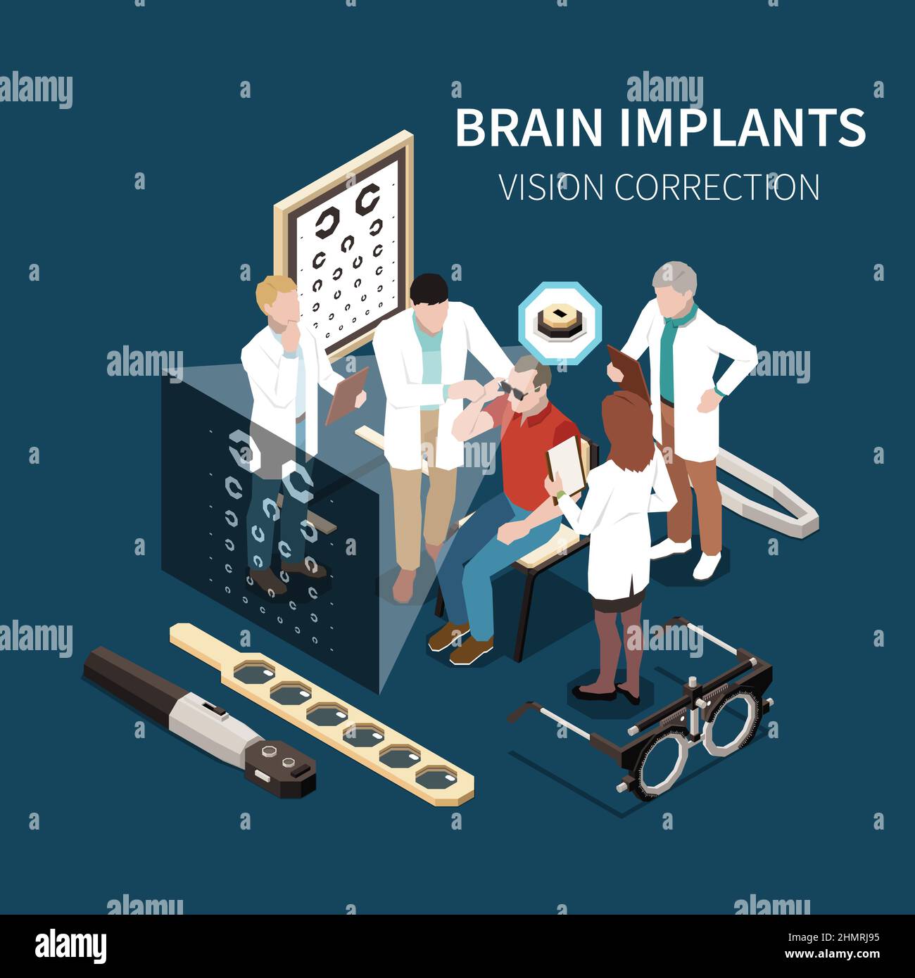 Brain Implant Stock Vector Images - Alamy
