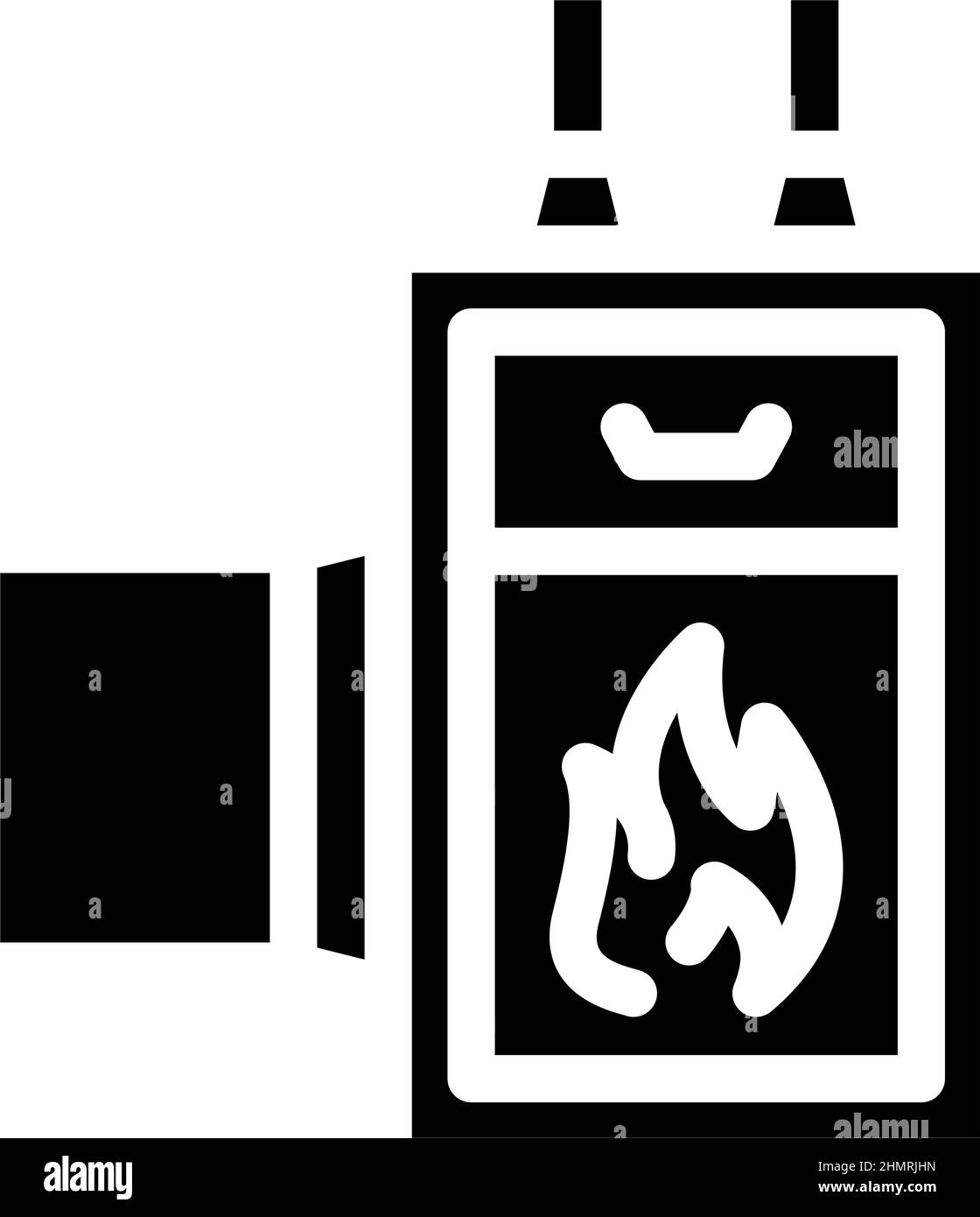 furnace equipment glyph icon vector illustration Stock Vector Image ...