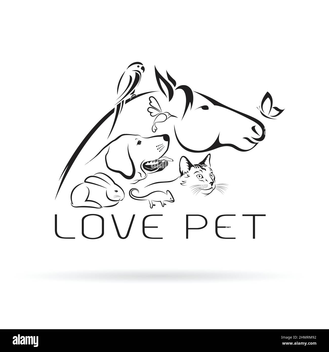 Hummingbird logo vector Cut Out Stock Images & Pictures - Alamy