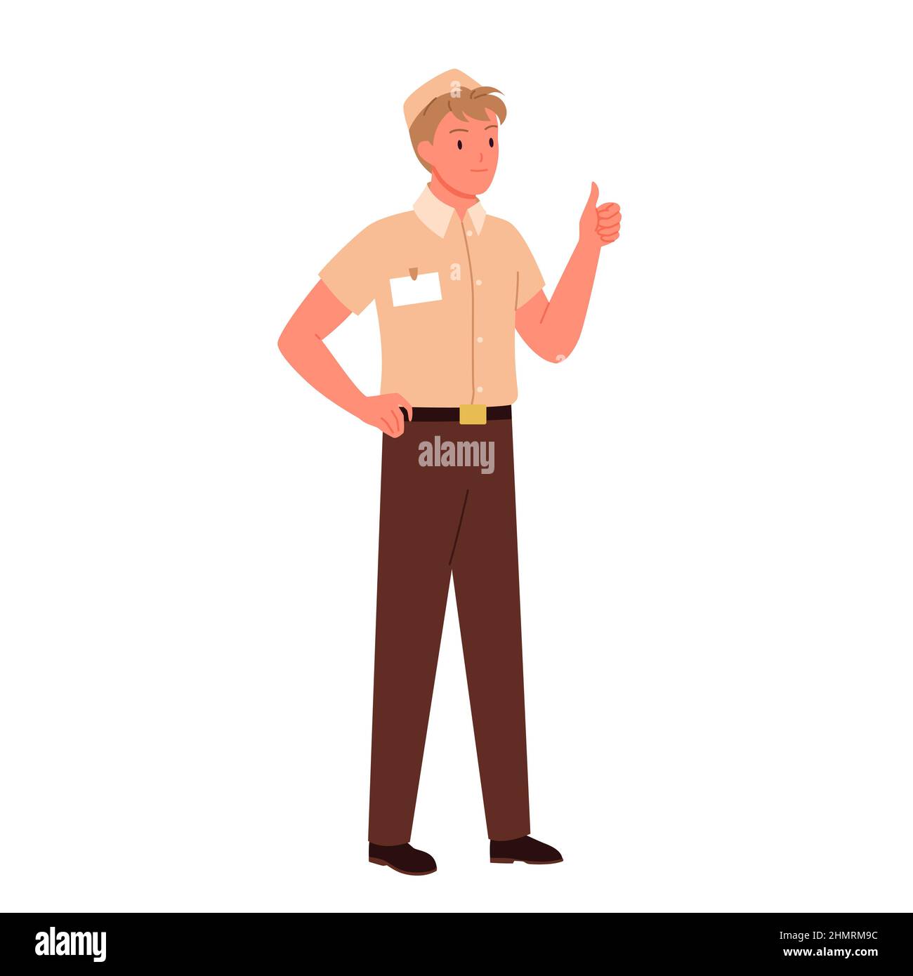 Man service worker owner Stock Vector Images - Alamy