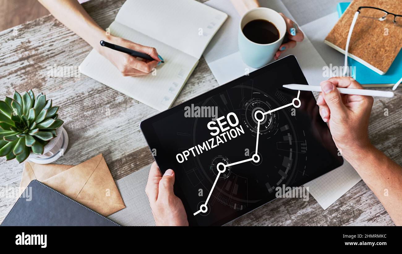 SEO Search engine optimization. Business and digital marketing concept ...