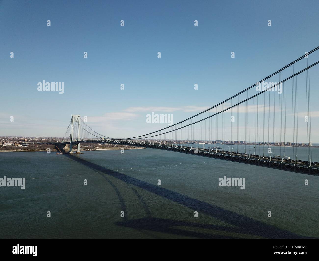 View of the Verrazano bridge in New York City Stock Photo - Alamy