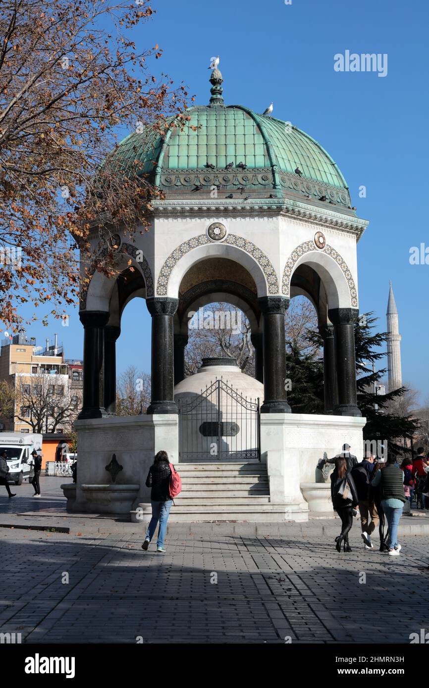 The German Fountain is located in Sultanahmet Square. Fountain German ...