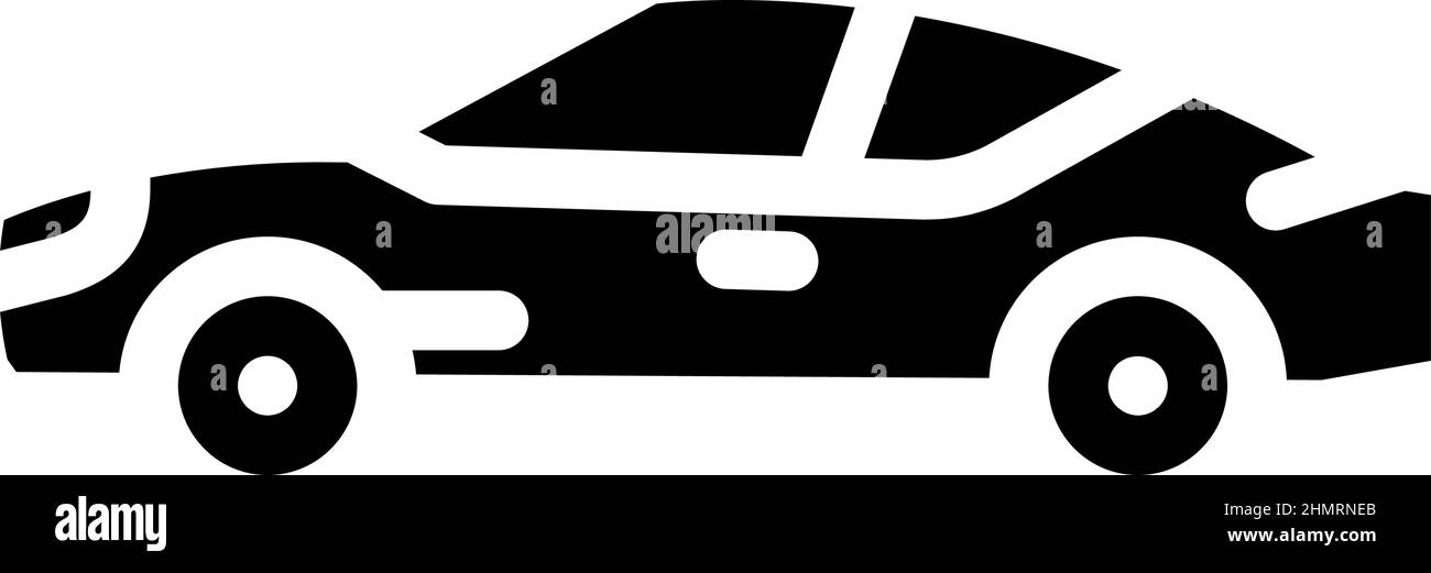 grand tourer car glyph icon vector illustration Stock Vector Image ...