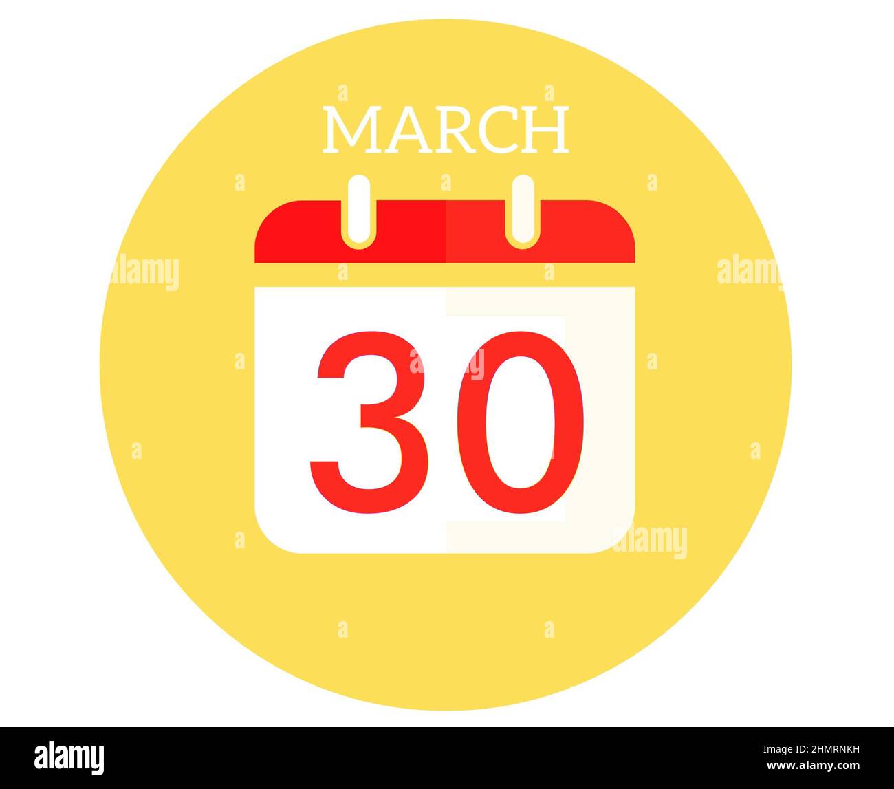 30 calendar Cut Out Stock Images & Pictures - Alamy
