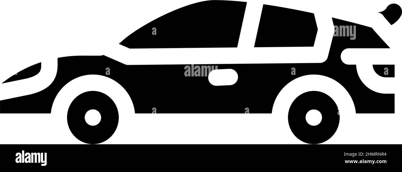 hot hatch car glyph icon vector illustration Stock Vector Image & Art ...