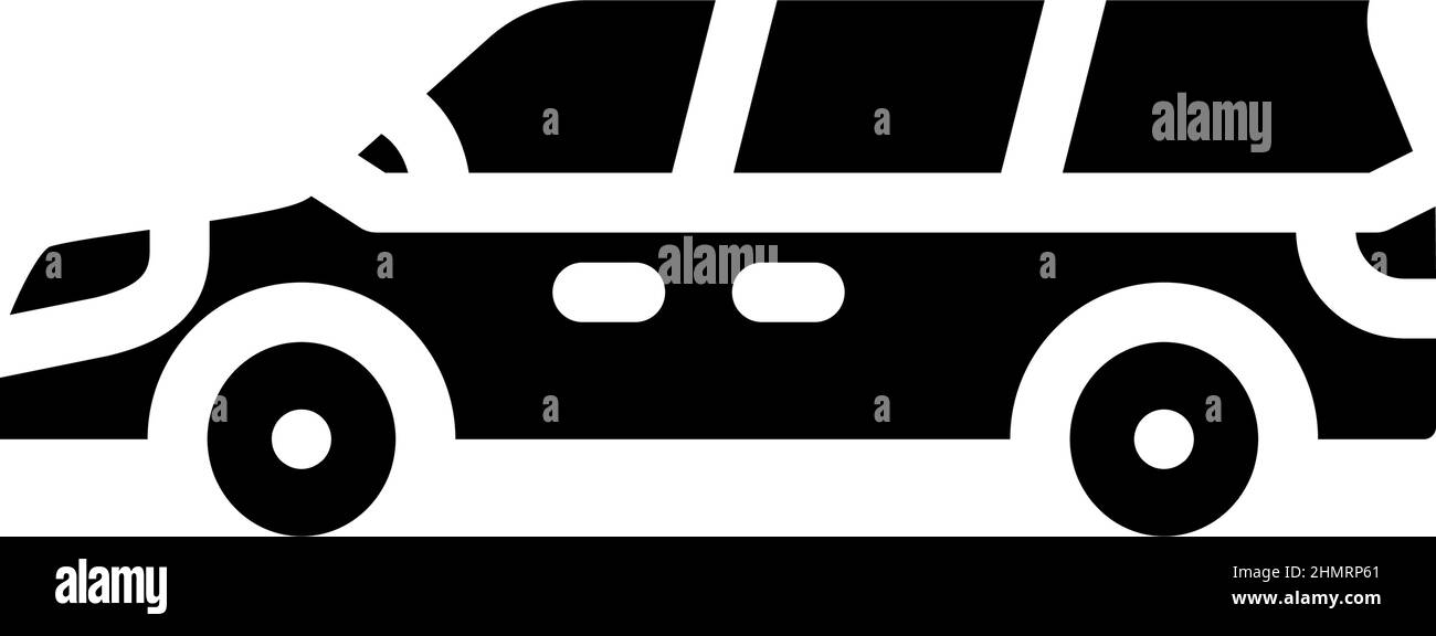 mpv minivan transport glyph icon vector illustration Stock Vector Image ...