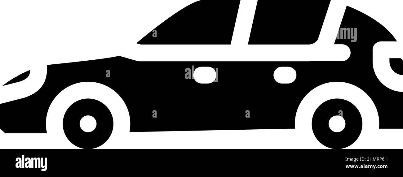 suv car type body glyph icon vector illustration Stock Vector Image ...