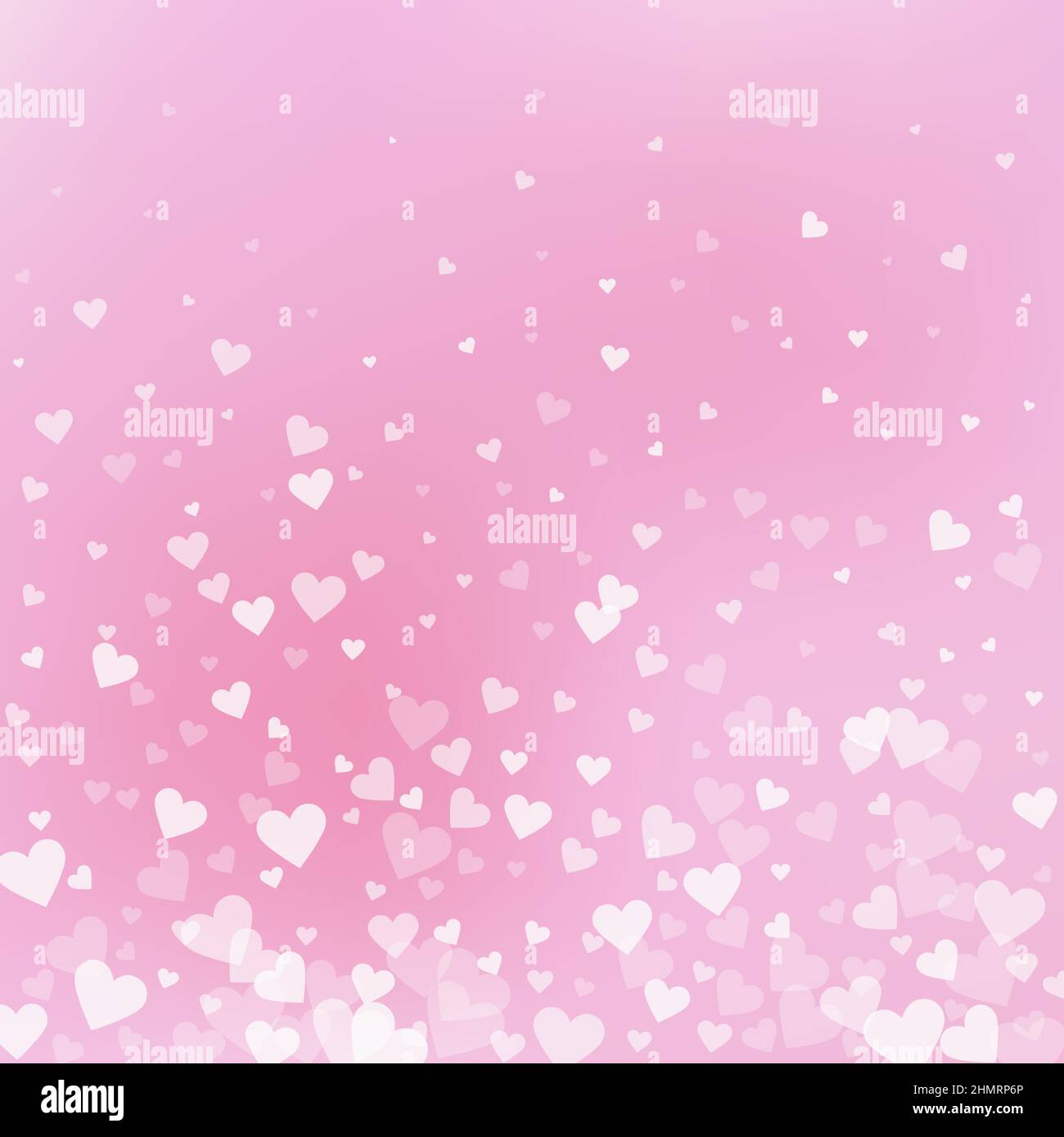 White heart love confettis. Valentine's day gradient bewitching ...