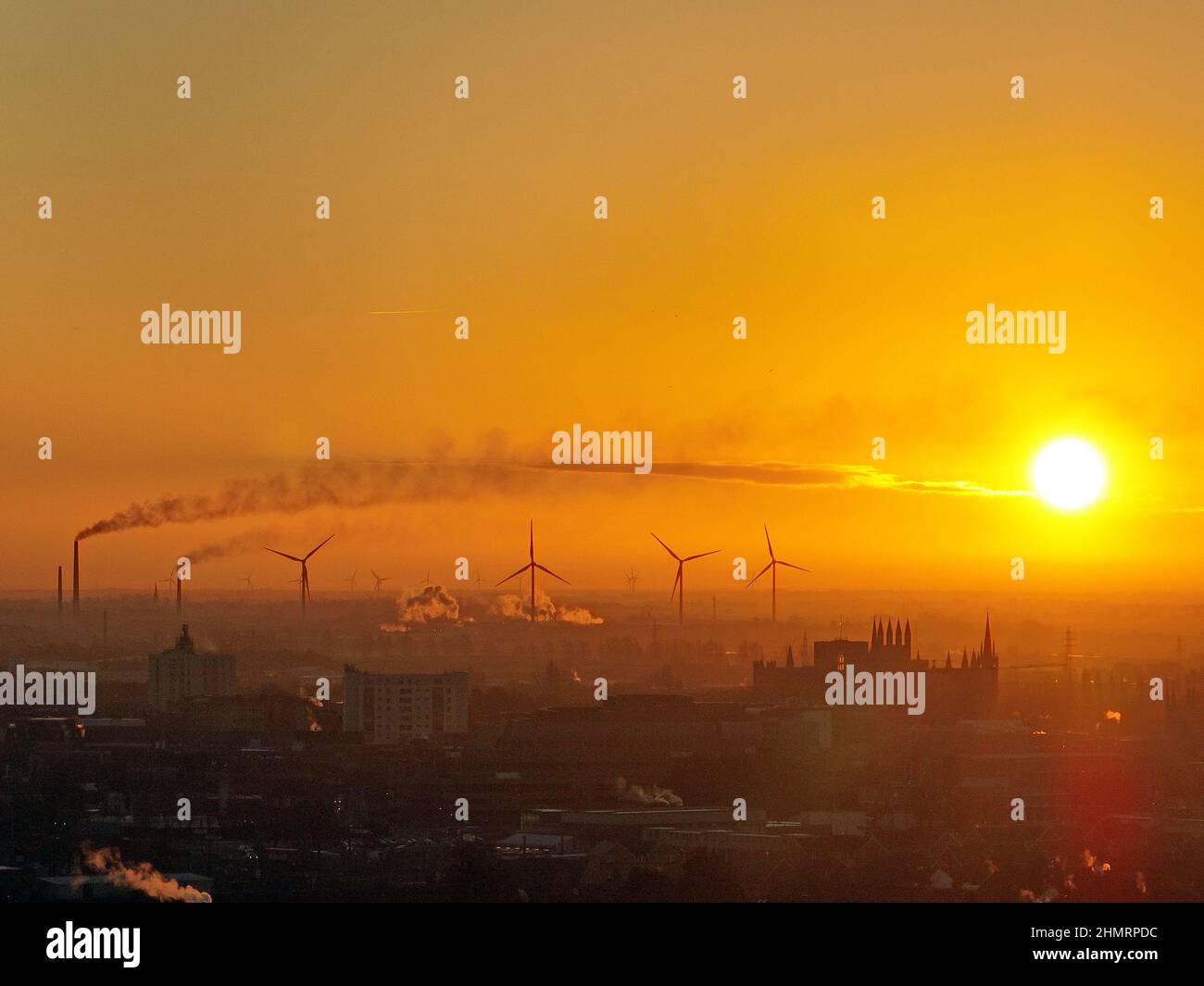 Peterborough cathedral sunrise hi-res stock photography and images - Alamy