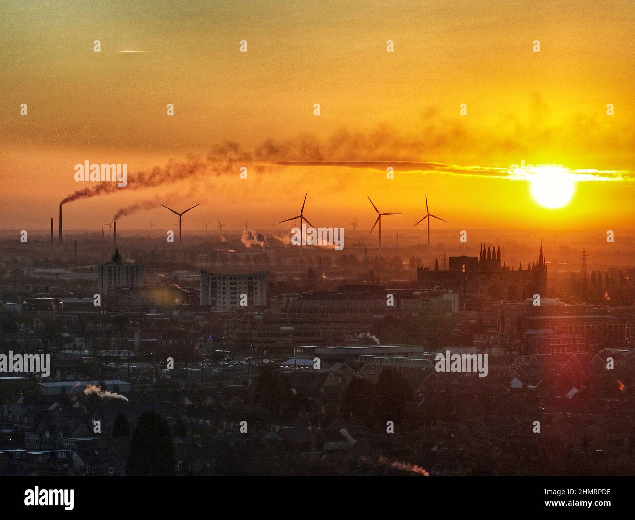 Peterborough cathedral sunrise hi-res stock photography and images - Alamy