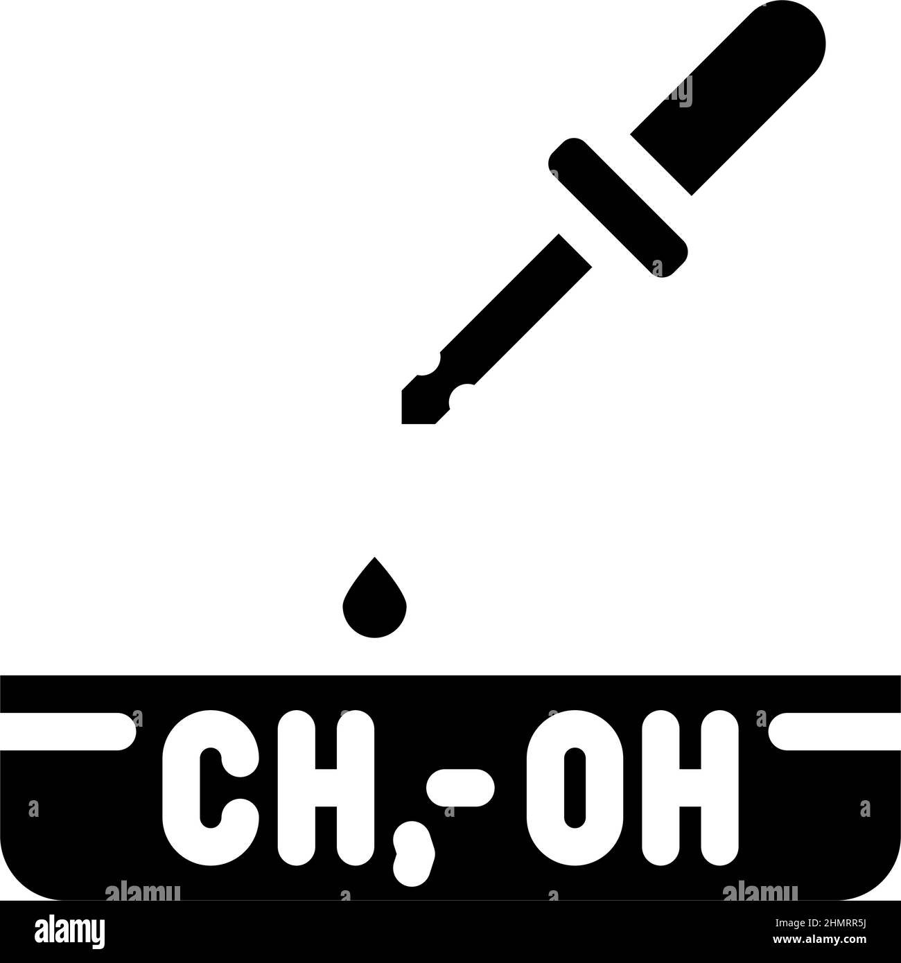 organic solvent glyph icon vector illustration Stock Vector Image & Art ...