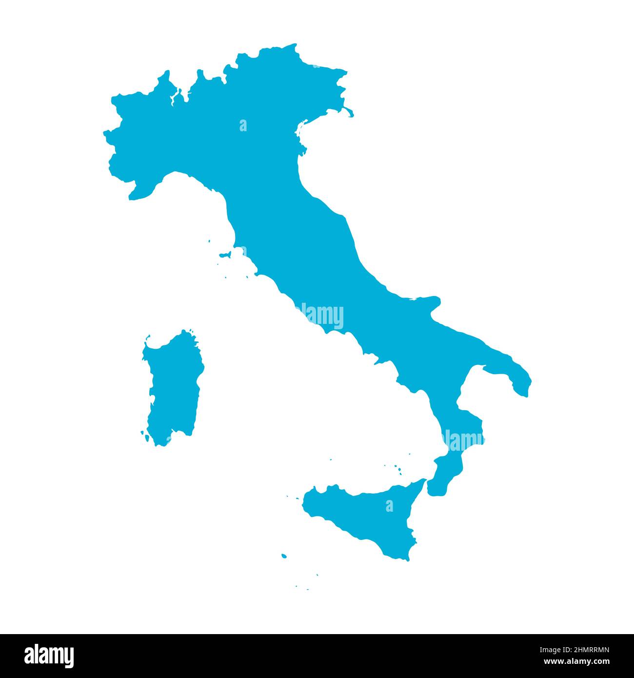 map of Italy in blue colour Stock Vector Image & Art - Alamy