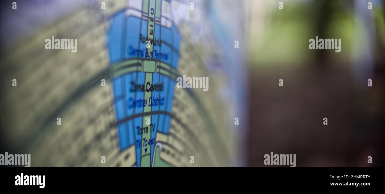 Graphic image with a blue table and blurred notes on the background ...