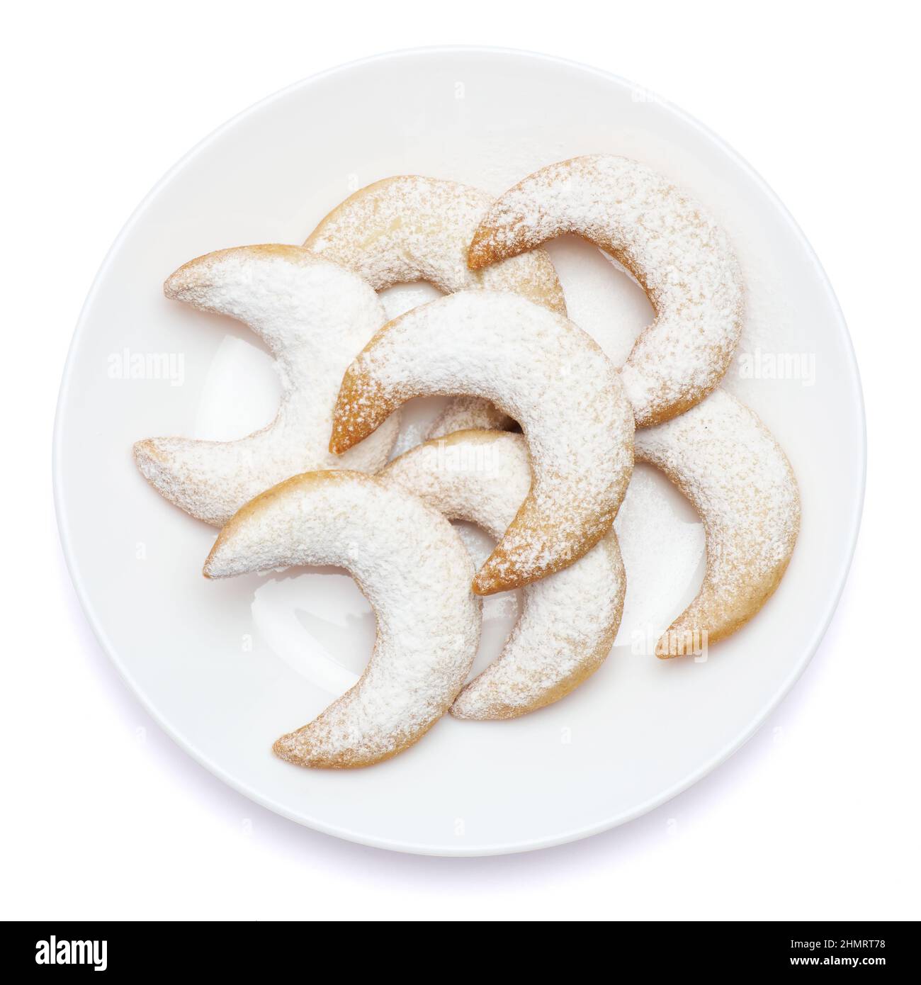 Traditional German or Austrian Vanillekipferl vanilla kipferl cookies ...