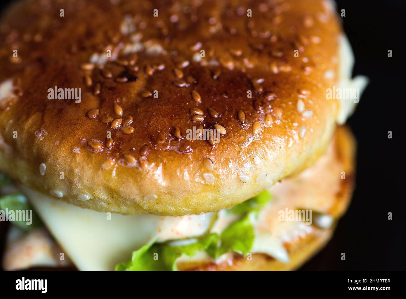 Fresh appetizing burger beef hi-res stock photography and images - Alamy