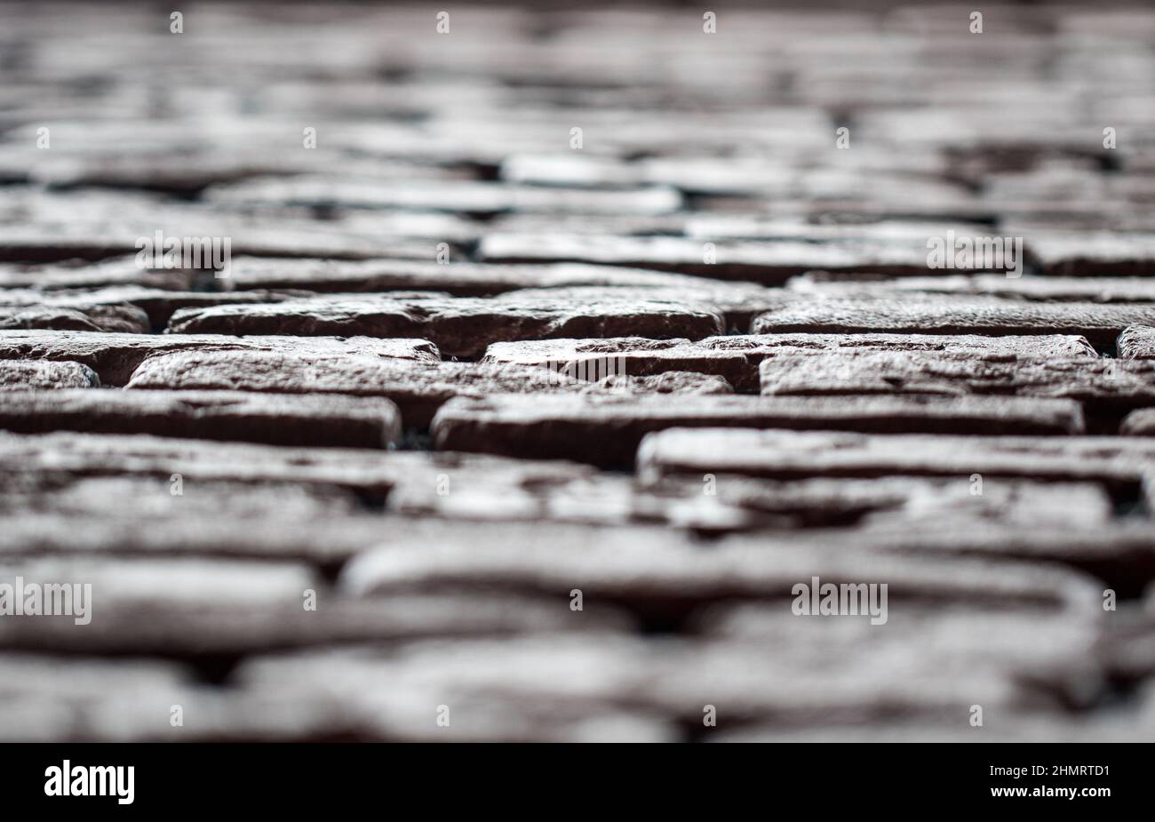 horizontal view of bricks on the wall Stock Photo - Alamy