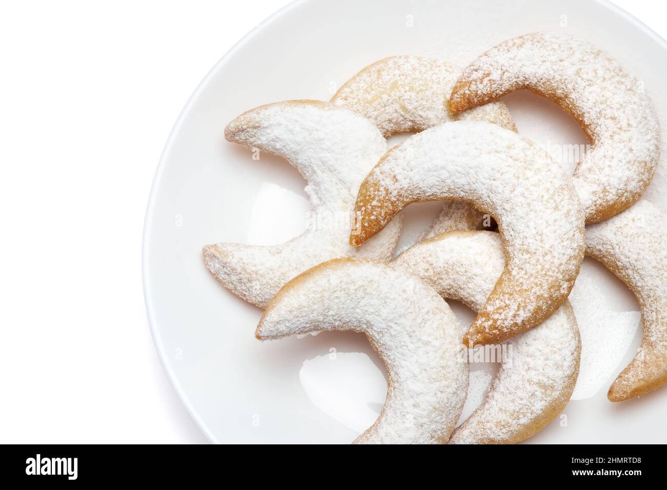 Traditional German or Austrian Vanillekipferl vanilla kipferl cookies ...