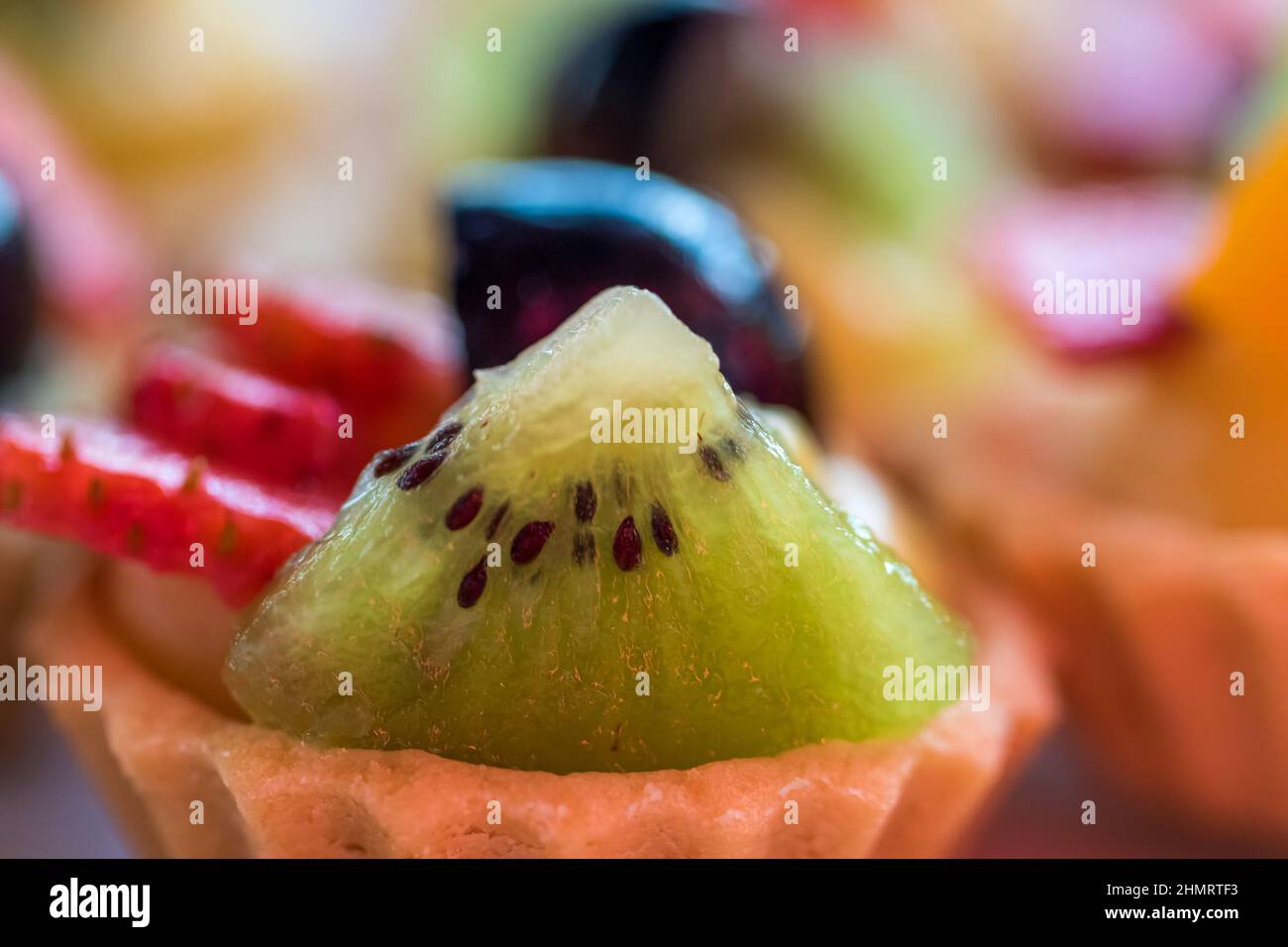 colorful fruit as decoration on fruit tart Stock Photo - Alamy