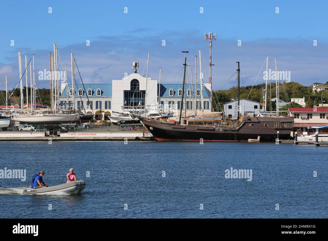 'Pearl' day-cruise sailing ship, Boatyard, Rodney Bay Marina, Gros ...