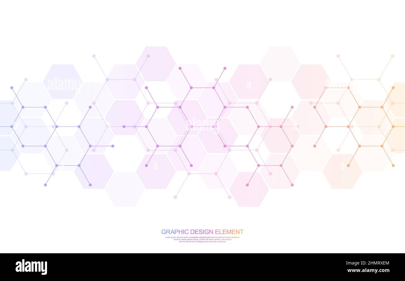 Abstract Background Of Hexagons Pattern And Chemical Engineering