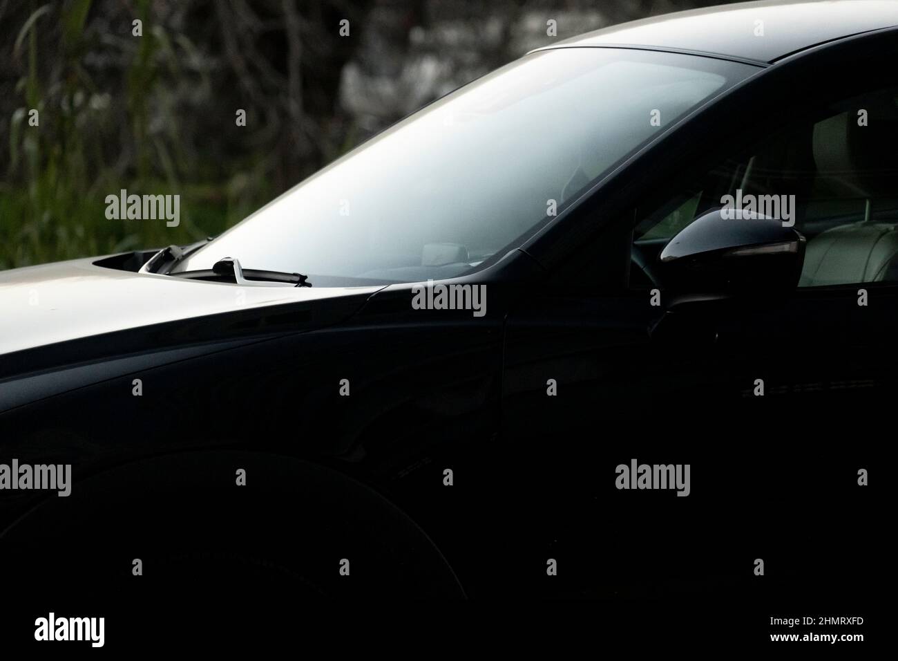 Black Car Detail Shot Stock Photo - Alamy