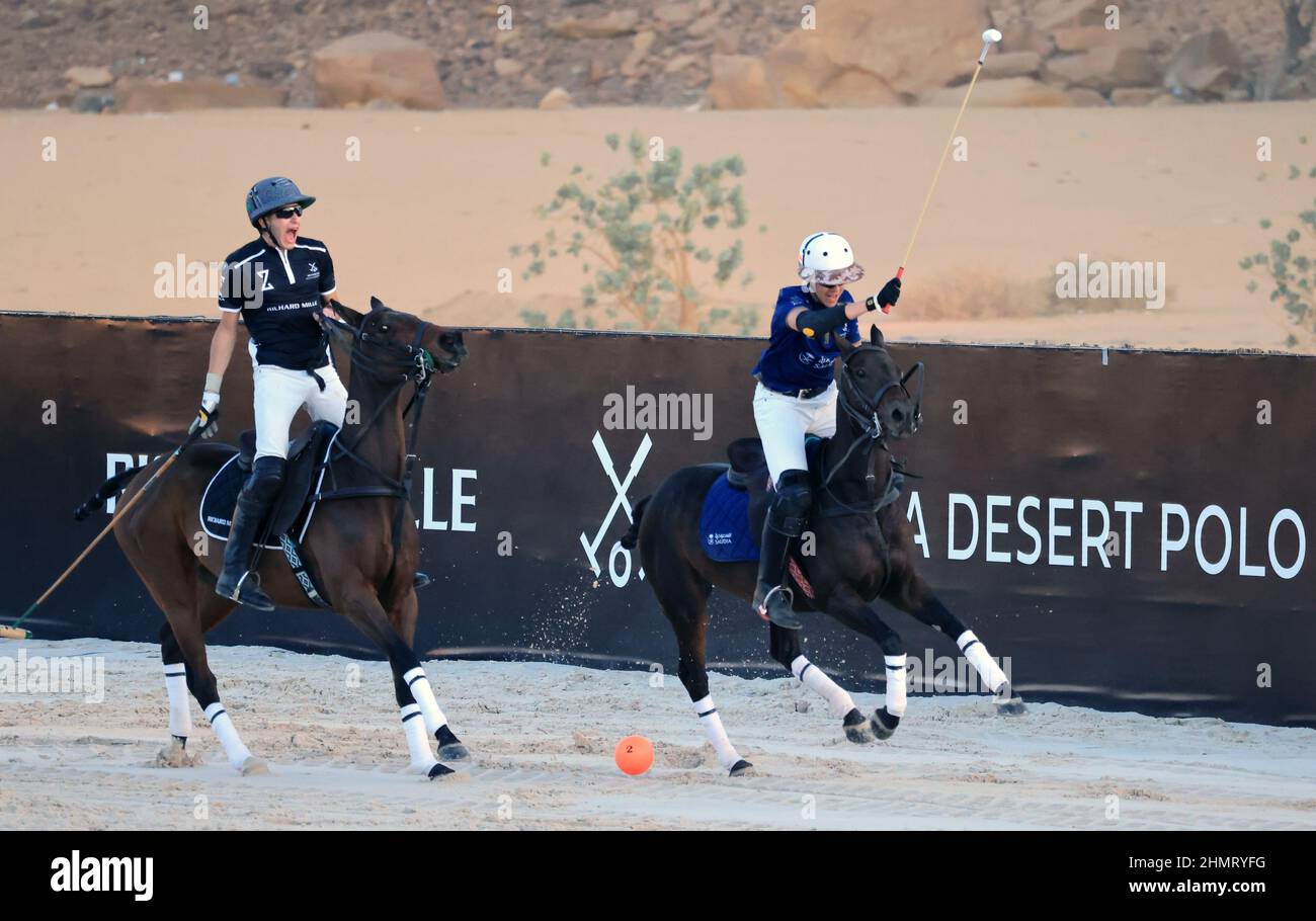 Alula, Saudi Arabia. 11th Feb, 2022. Participants compete during the ...