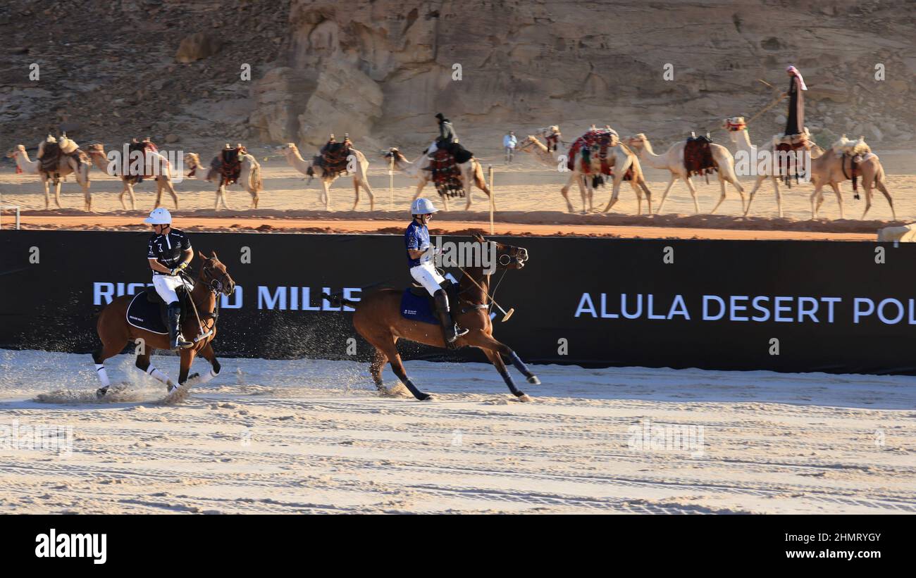 Alula, Saudi Arabia. 11th Feb, 2022. Participants compete during the ...