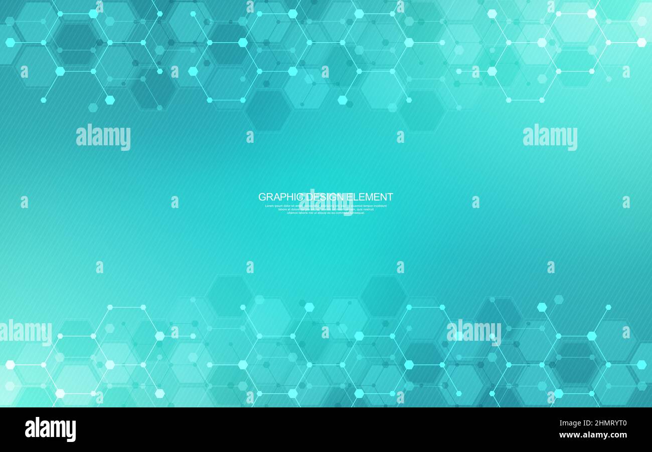 Abstract Background Of Hexagons Pattern And Chemical Engineering