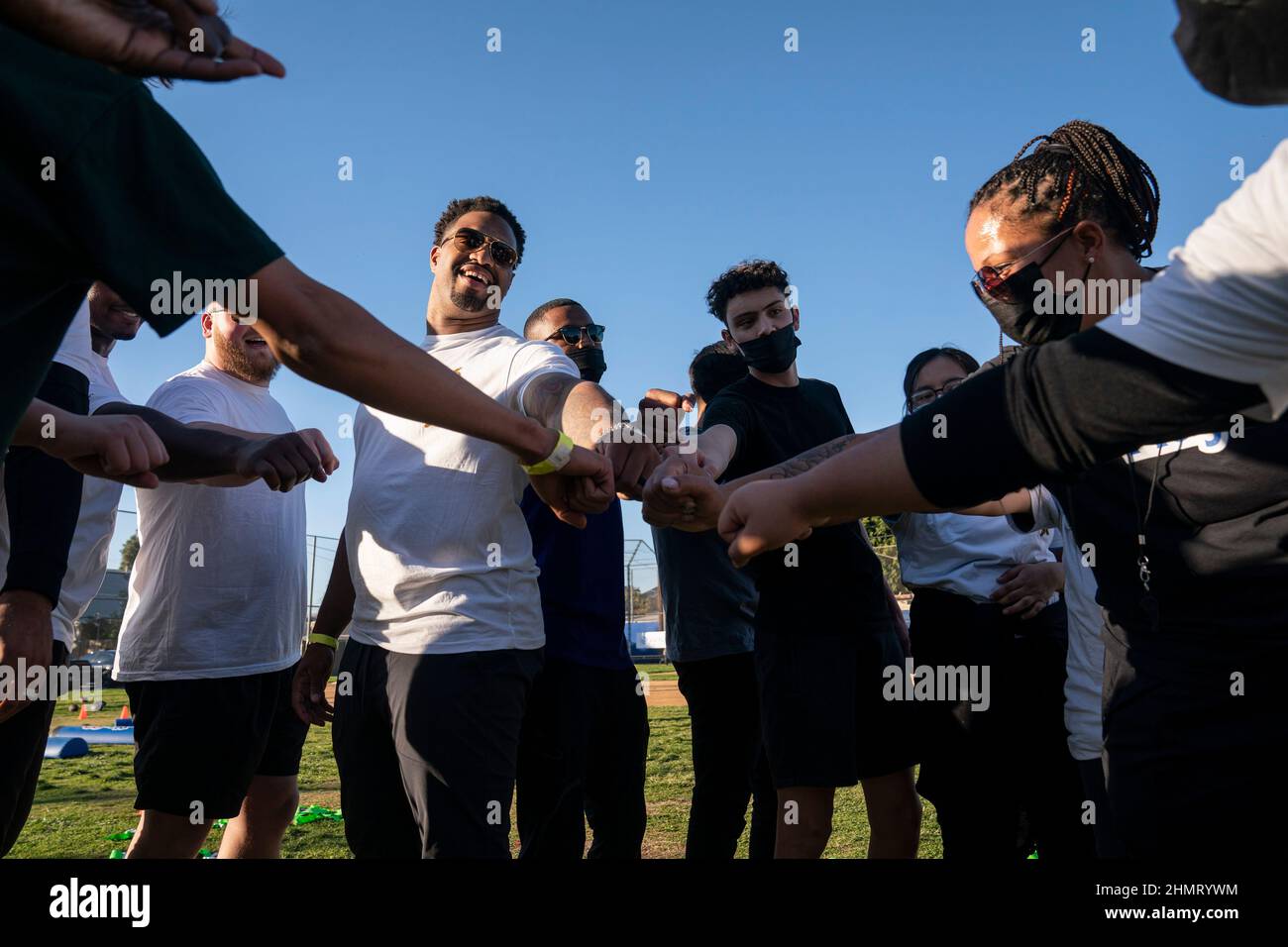 Jonathon Allen of the Washington Commanders (left) during the Walter ...