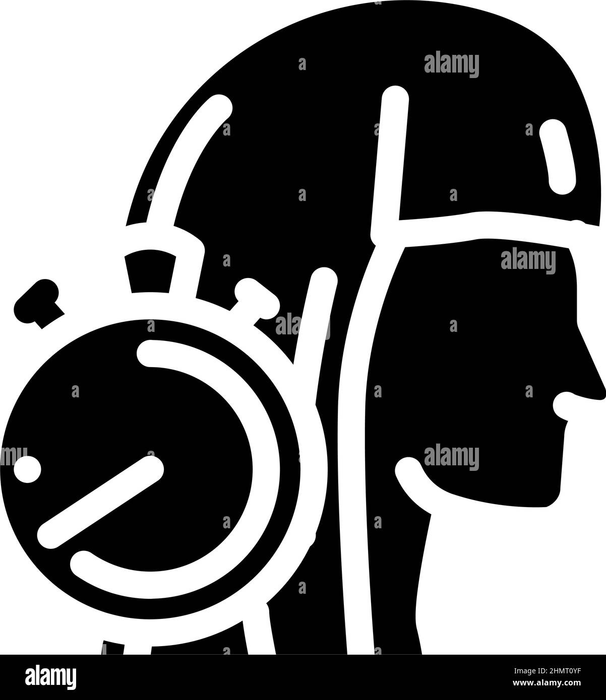 treatment time in salon glyph icon vector illustration Stock Vector ...