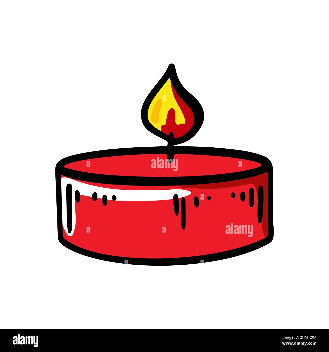 Candle doodle clip art Stock Vector Images - Alamy
