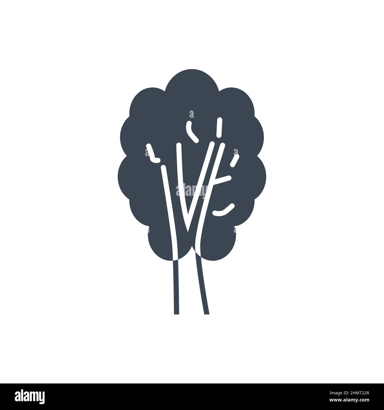 Tree related vector glyph icon Stock Vector Image & Art - Alamy