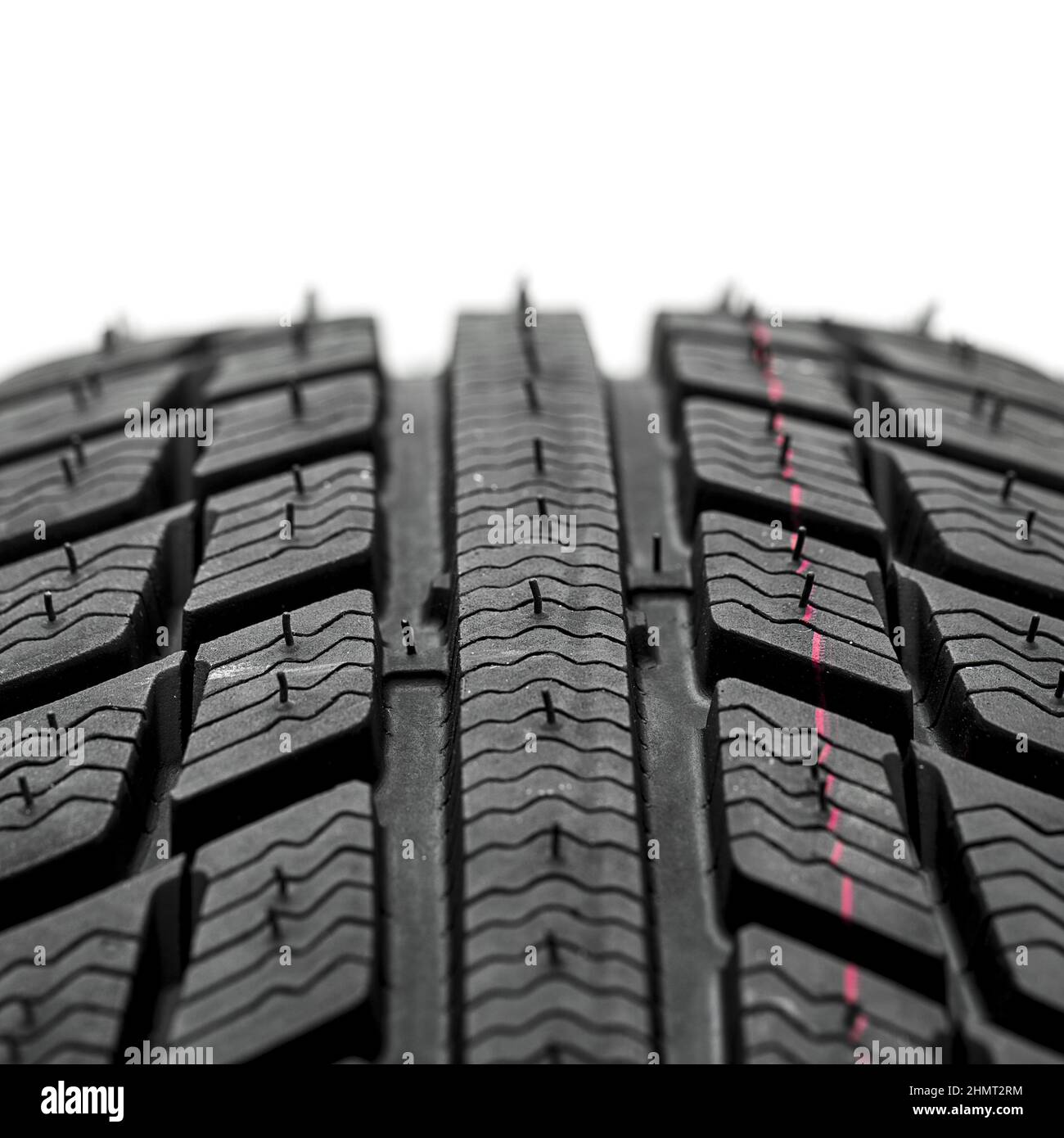 Winter Car tires close-up wheel profile structure on white background Stock Photo - Alamy