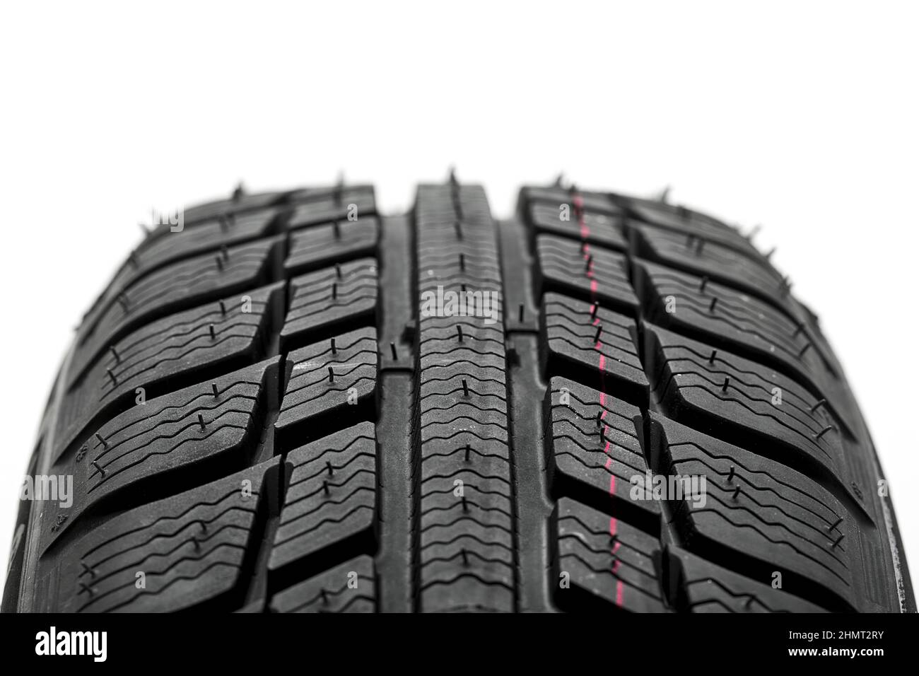Winter Car tires close-up wheel profile structure on white background Stock Photo - Alamy