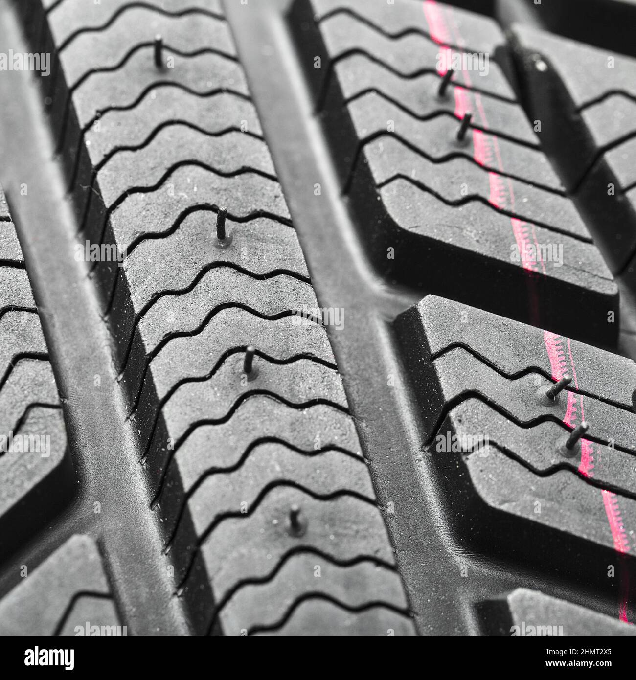 Winter Car tires close-up wheel profile structure on white background Stock Photo - Alamy