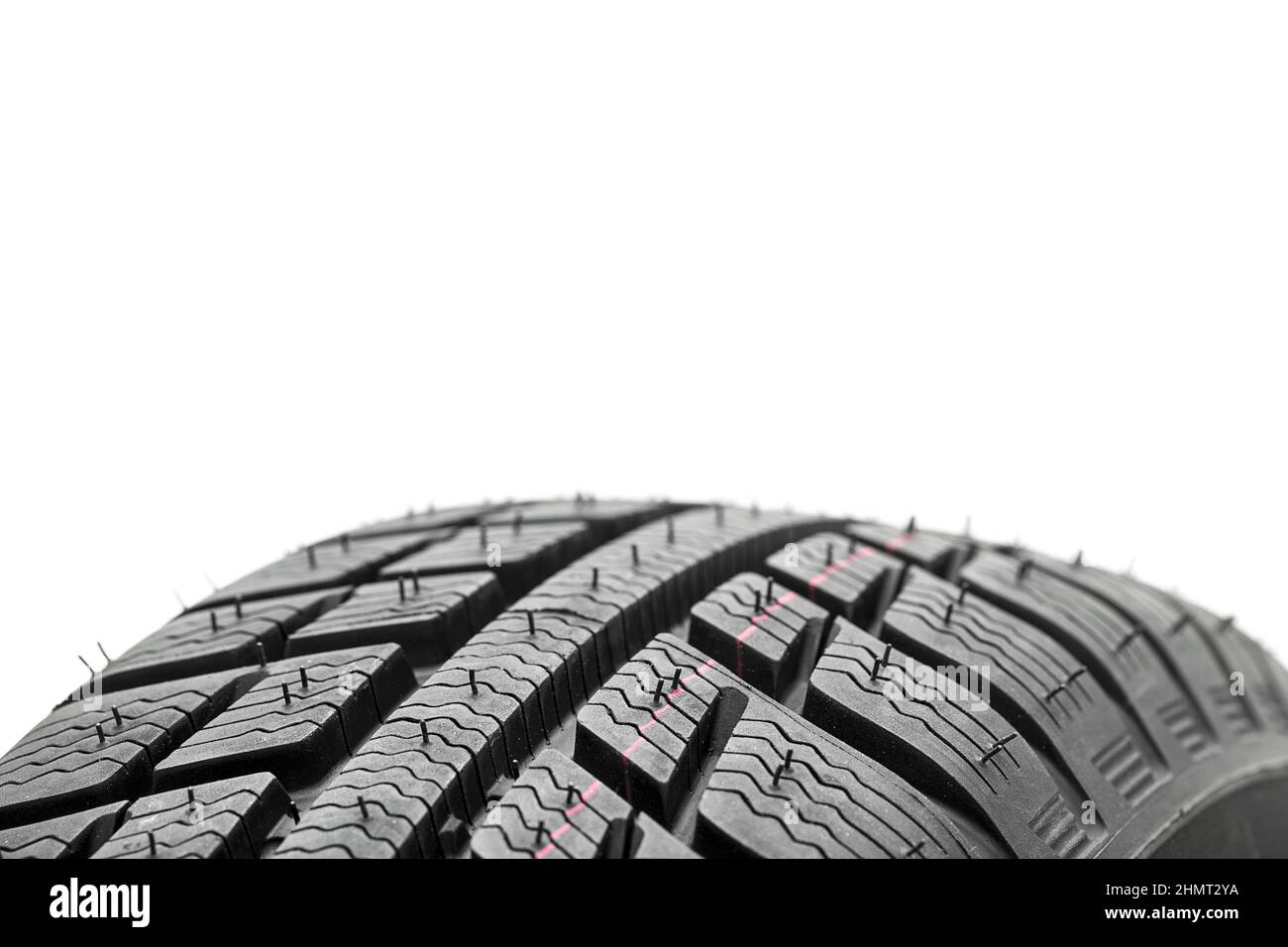 Winter Car tires close-up wheel profile structure on white background Stock Photo - Alamy