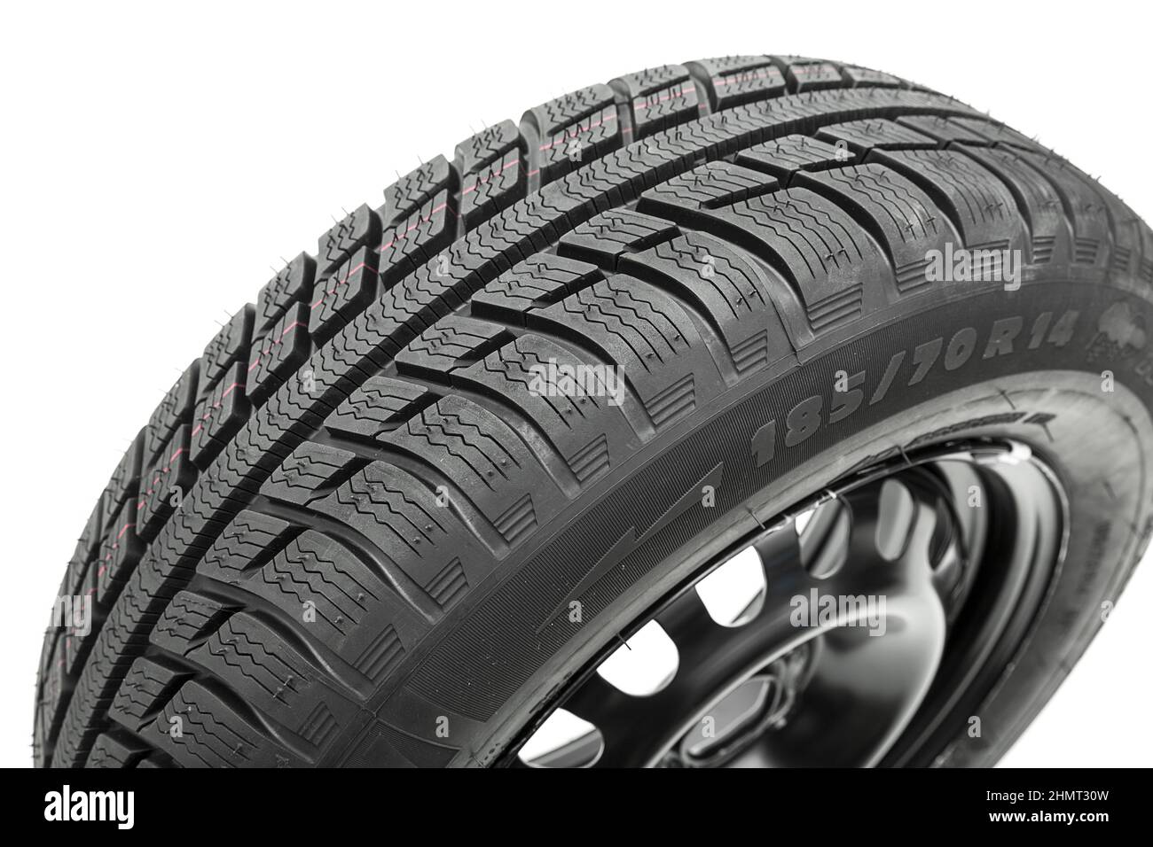 Winter Car tires close-up wheel profile structure on white background Stock Photo - Alamy